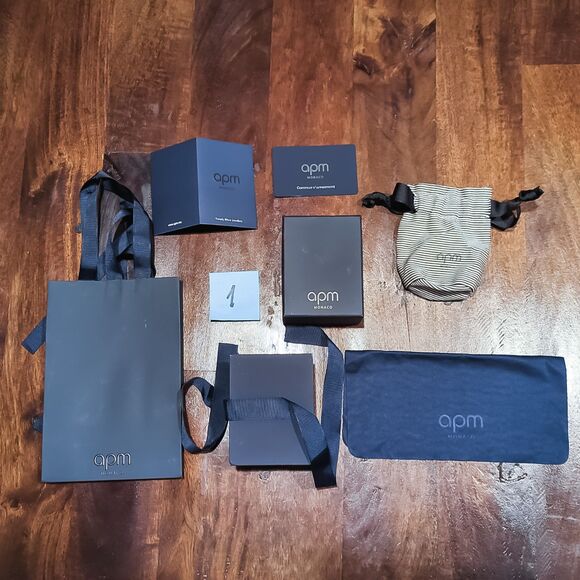 Bags | Apm Monaco Medium Shopping Bag Box Pouch Cloth Envelope ...